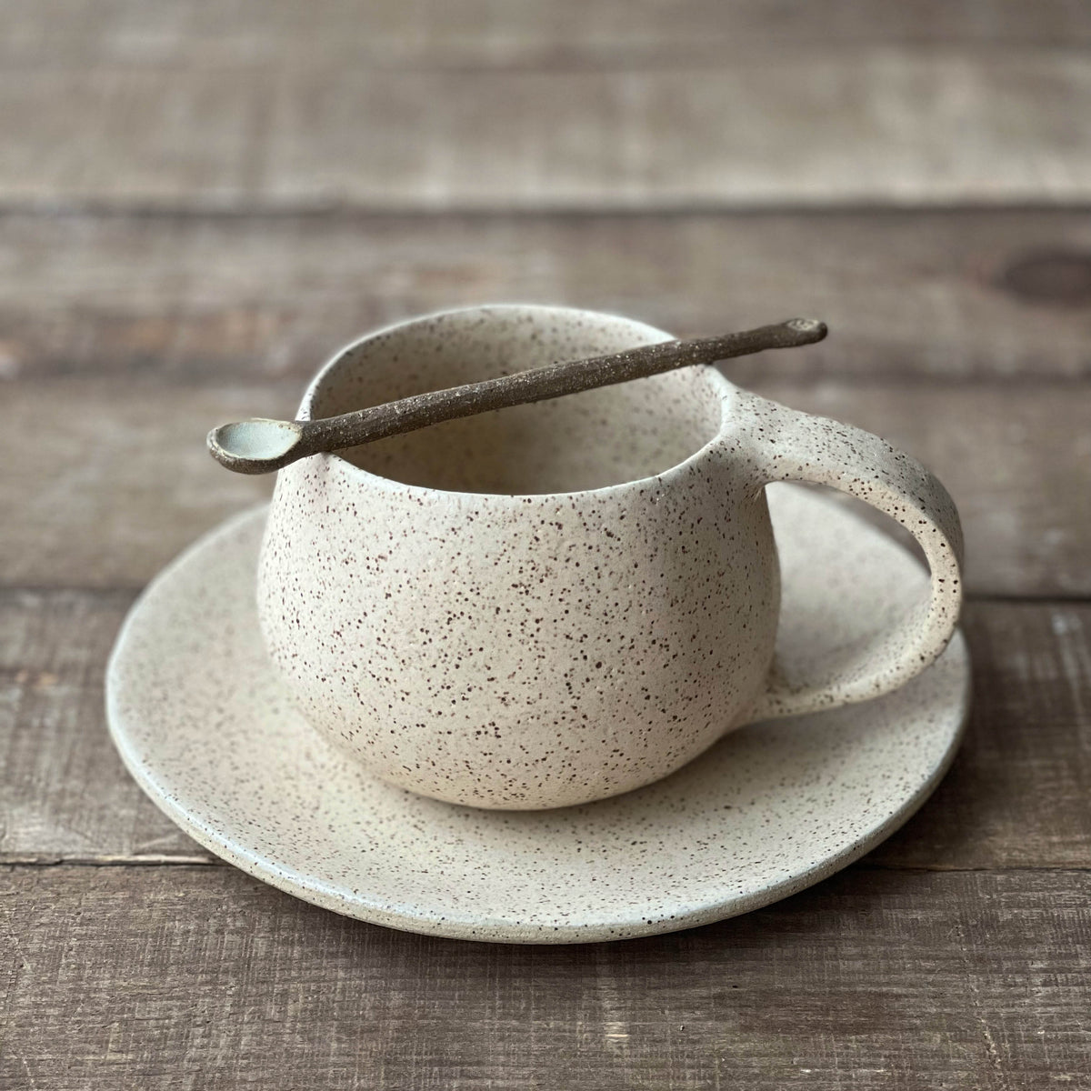 12oz. Round Mug - Speckle – Pinched Pottery